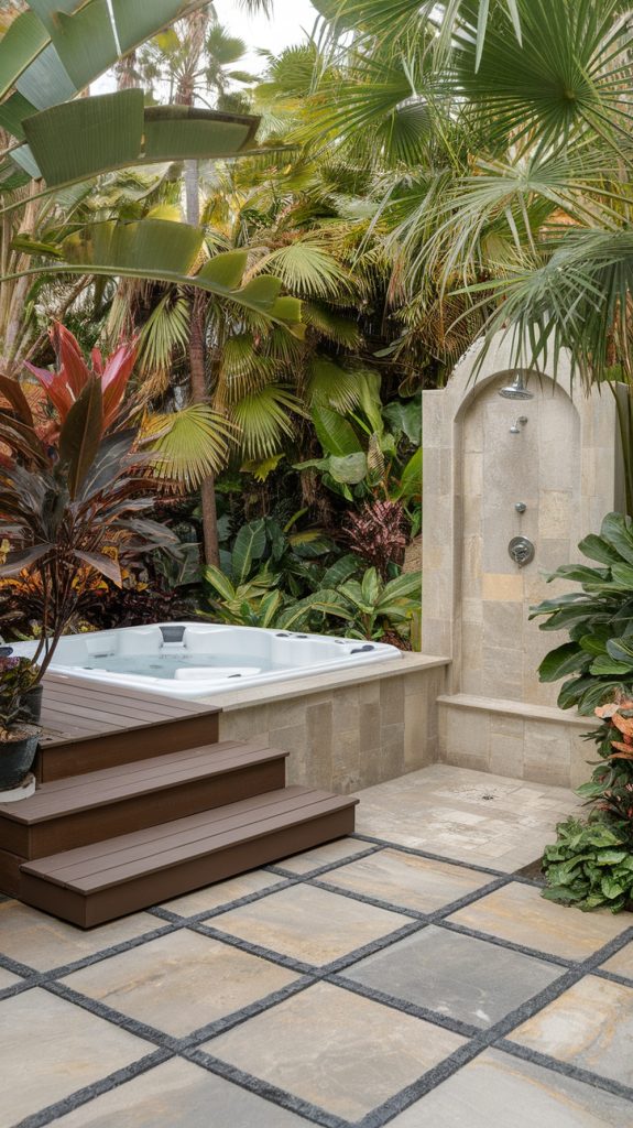 17+ Inspiring Backyard Firepit and Jacuzzi Spa Ideas – Gardening Olivia